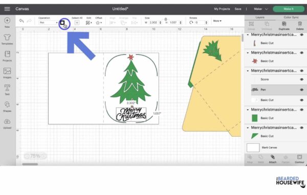 Learn to Make Easy Christmas Tree Insert Cards - The Bearded Housewife