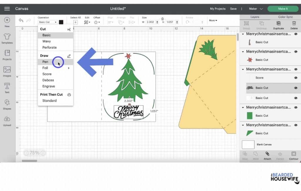 Learn to Make Easy Christmas Tree Insert Cards - The Bearded Housewife