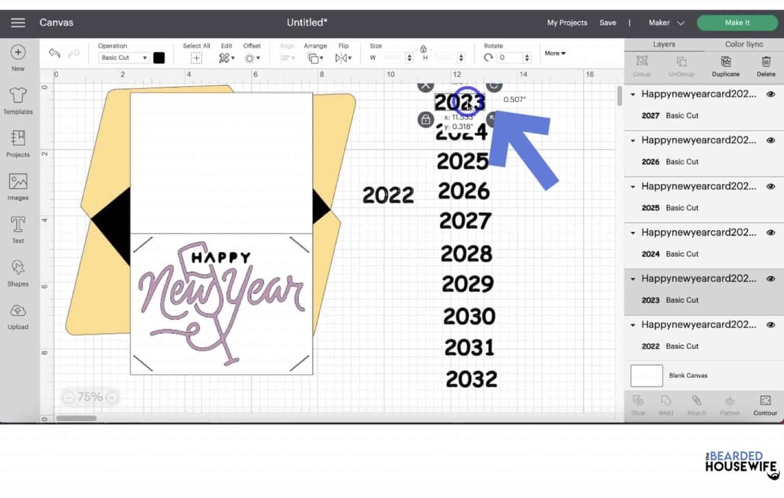 How to Make New Years Insert Cards (Updated Version) - The Bearded ...