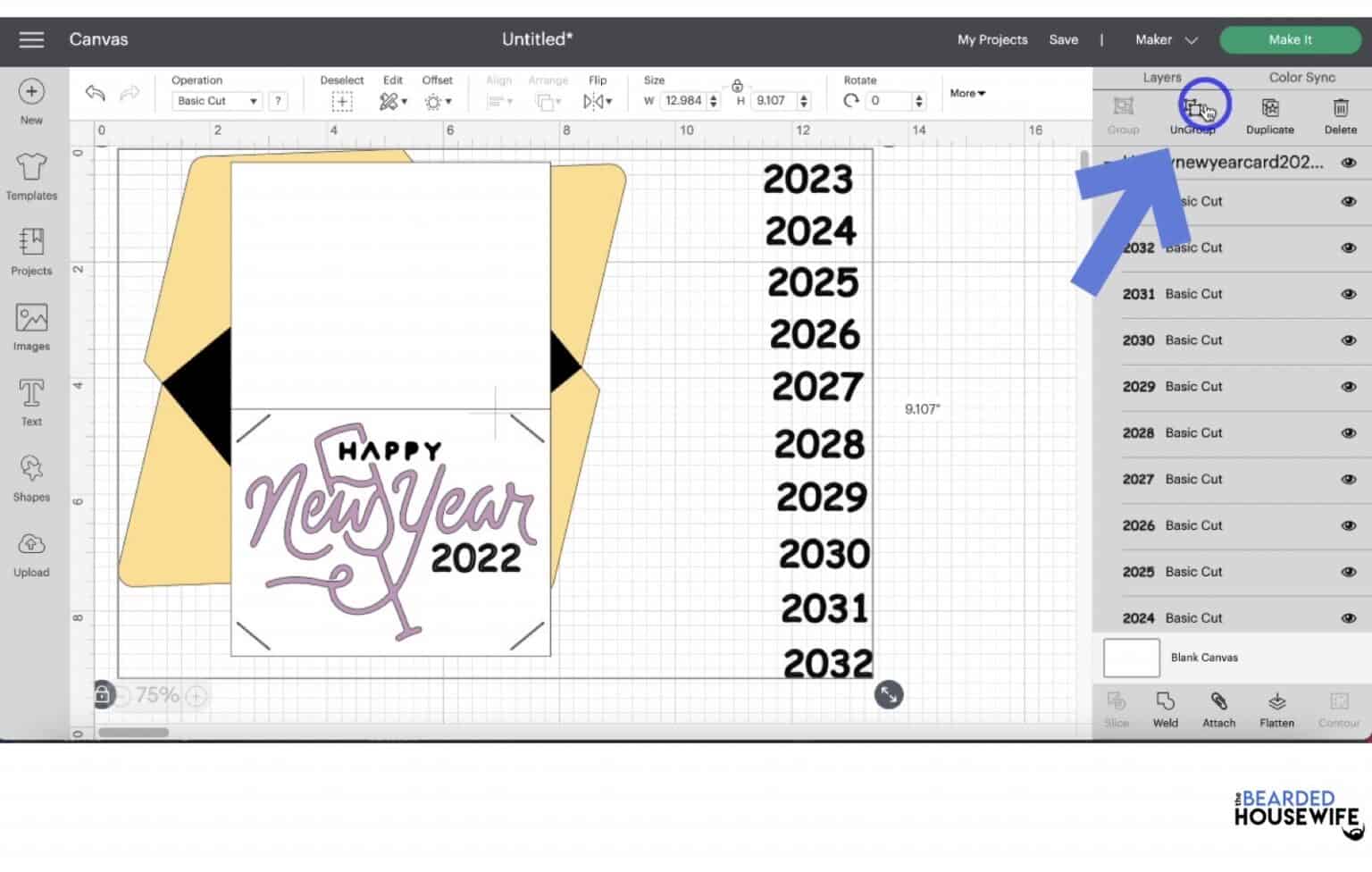 How to Make New Years Insert Cards (Updated Version) - The Bearded ...