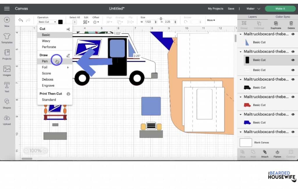How to Make Mail Truck Box Cards for Christmas - The Bearded Housewife