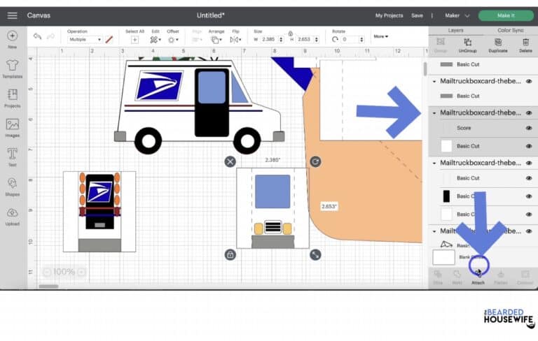 How to Make Mail Truck Box Cards for Christmas - The Bearded Housewife