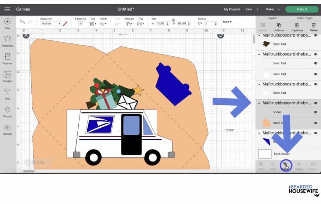 How to Make Mail Truck Box Cards for Christmas - The Bearded Housewife