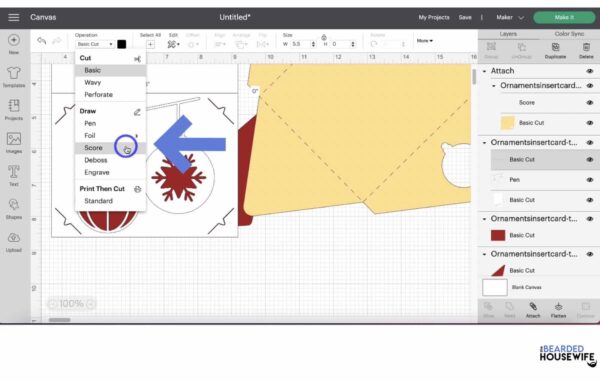How to Make Festive Ornament Insert Cards - The Bearded Housewife
