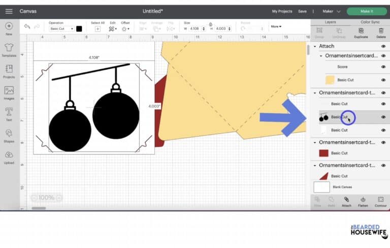How to Make Festive Ornament Insert Cards - The Bearded Housewife