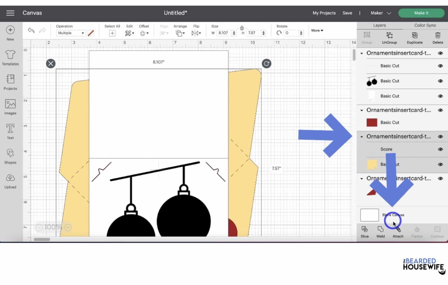 How to Make Festive Ornament Insert Cards - The Bearded Housewife