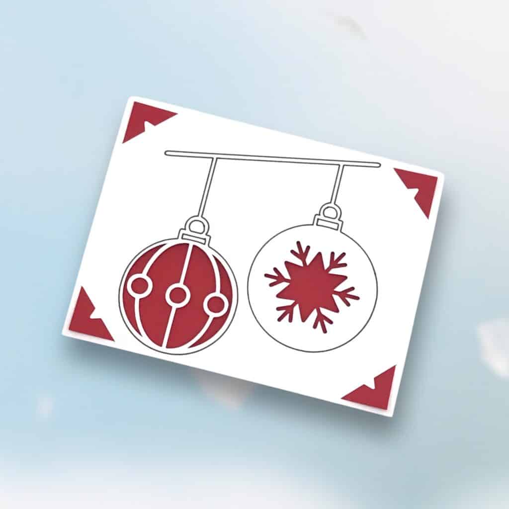 How to Make Festive Ornament Insert Cards - The Bearded Housewife