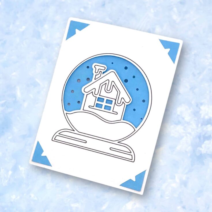 How to Make Fun Snow Globe Insert Cards - The Bearded Housewife