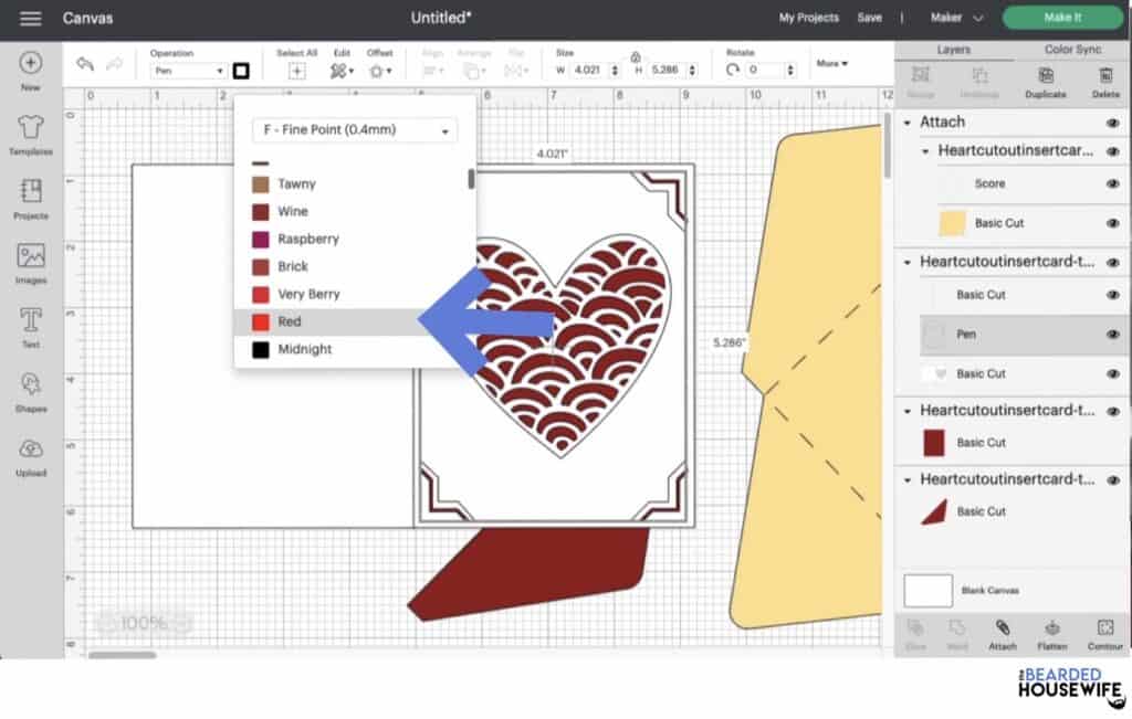 How to Make a Heart Cutout Insert Card - The Bearded Housewife