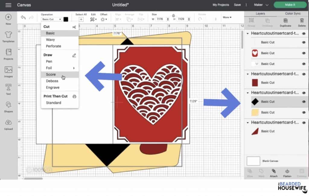How to Make a Heart Cutout Insert Card - The Bearded Housewife