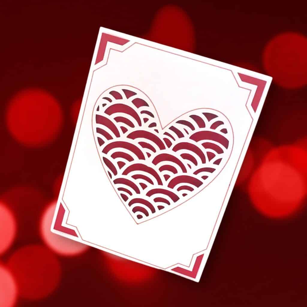 How to Make a Heart Cutout Insert Card - The Bearded Housewife