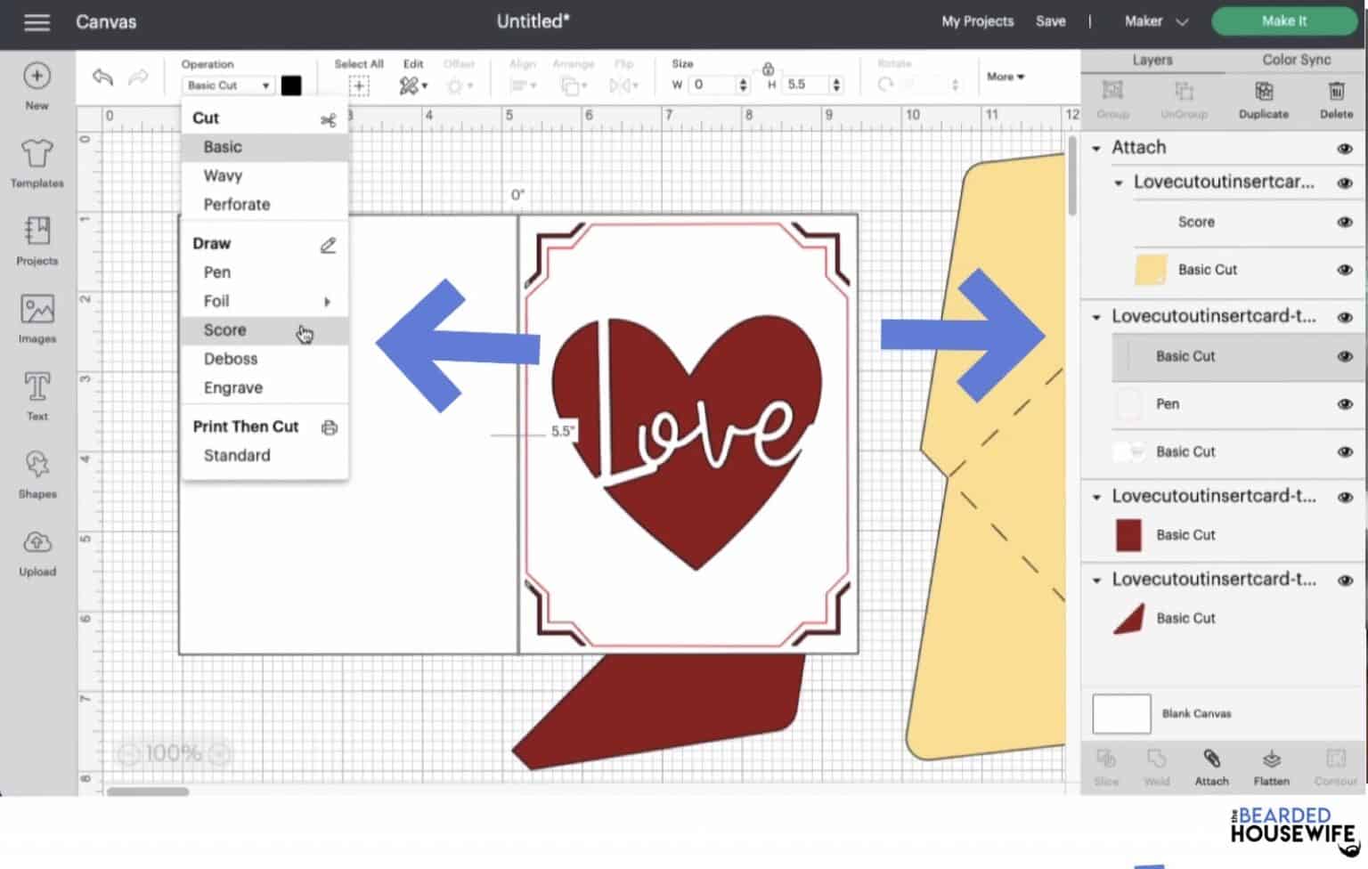 How to Make Sweet Love Insert Cards - The Bearded Housewife