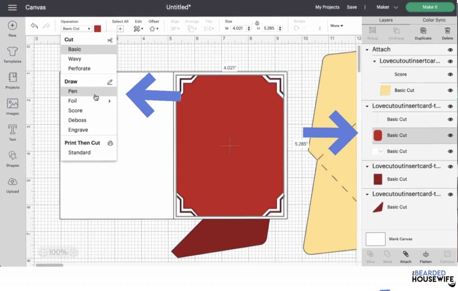 How to Make Sweet Love Insert Cards - The Bearded Housewife