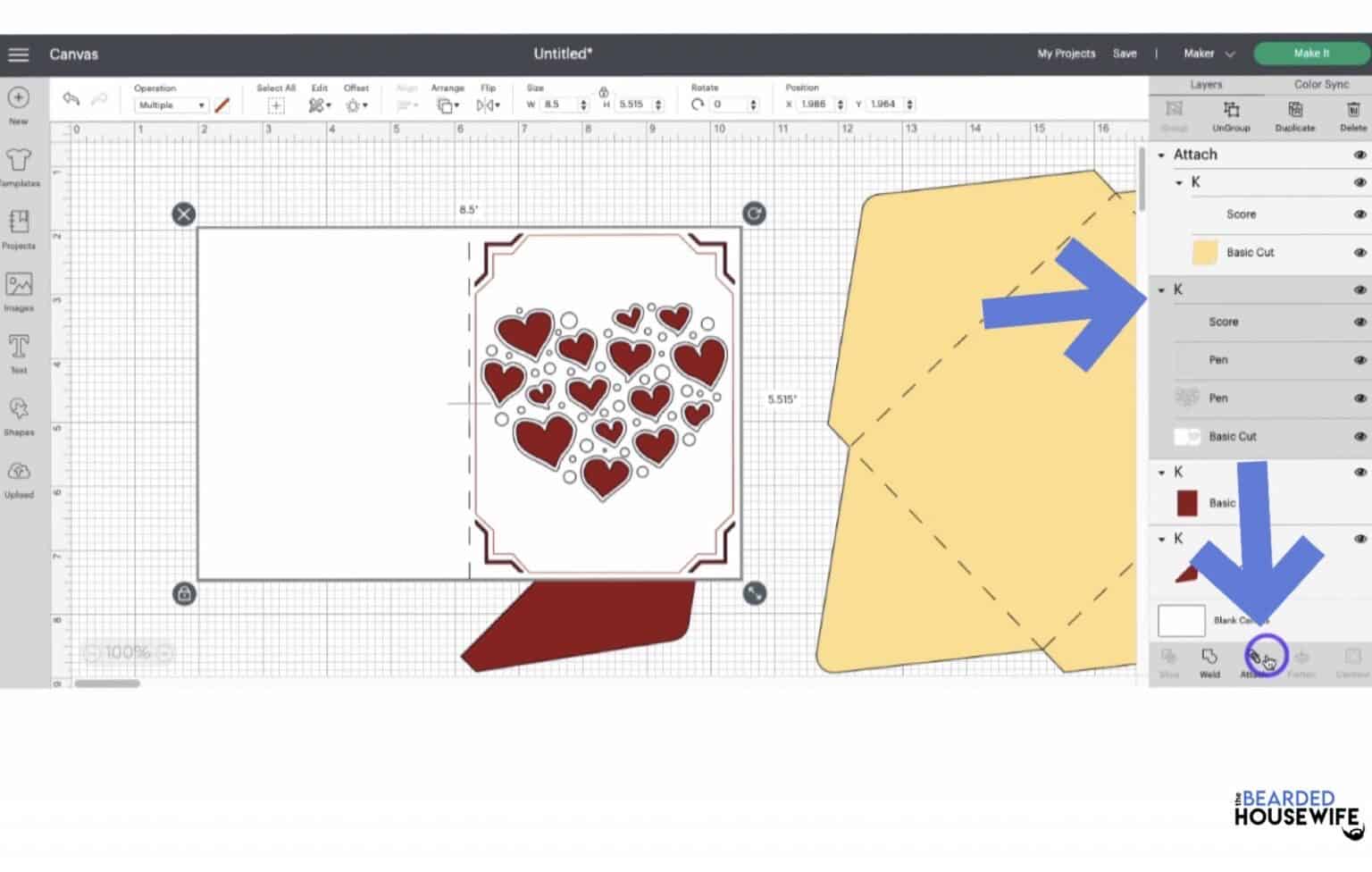 How to Make Heart Insert Cards for Valentine's Day - The Bearded Housewife