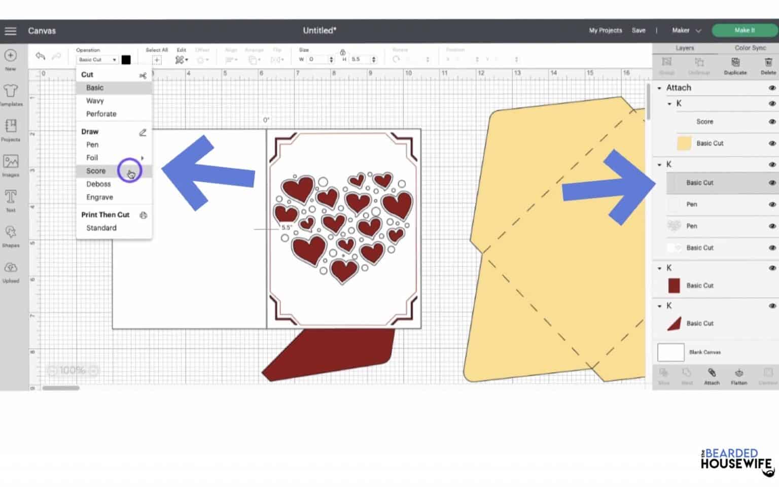 How to Make Heart Insert Cards for Valentine's Day - The Bearded Housewife