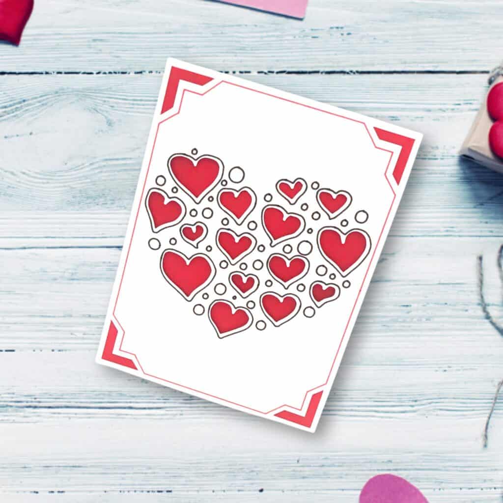 How to Make Heart Insert Cards for Valentine's Day - The Bearded Housewife