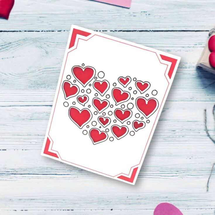How to Make Heart Insert Cards for Valentine's Day - The Bearded Housewife