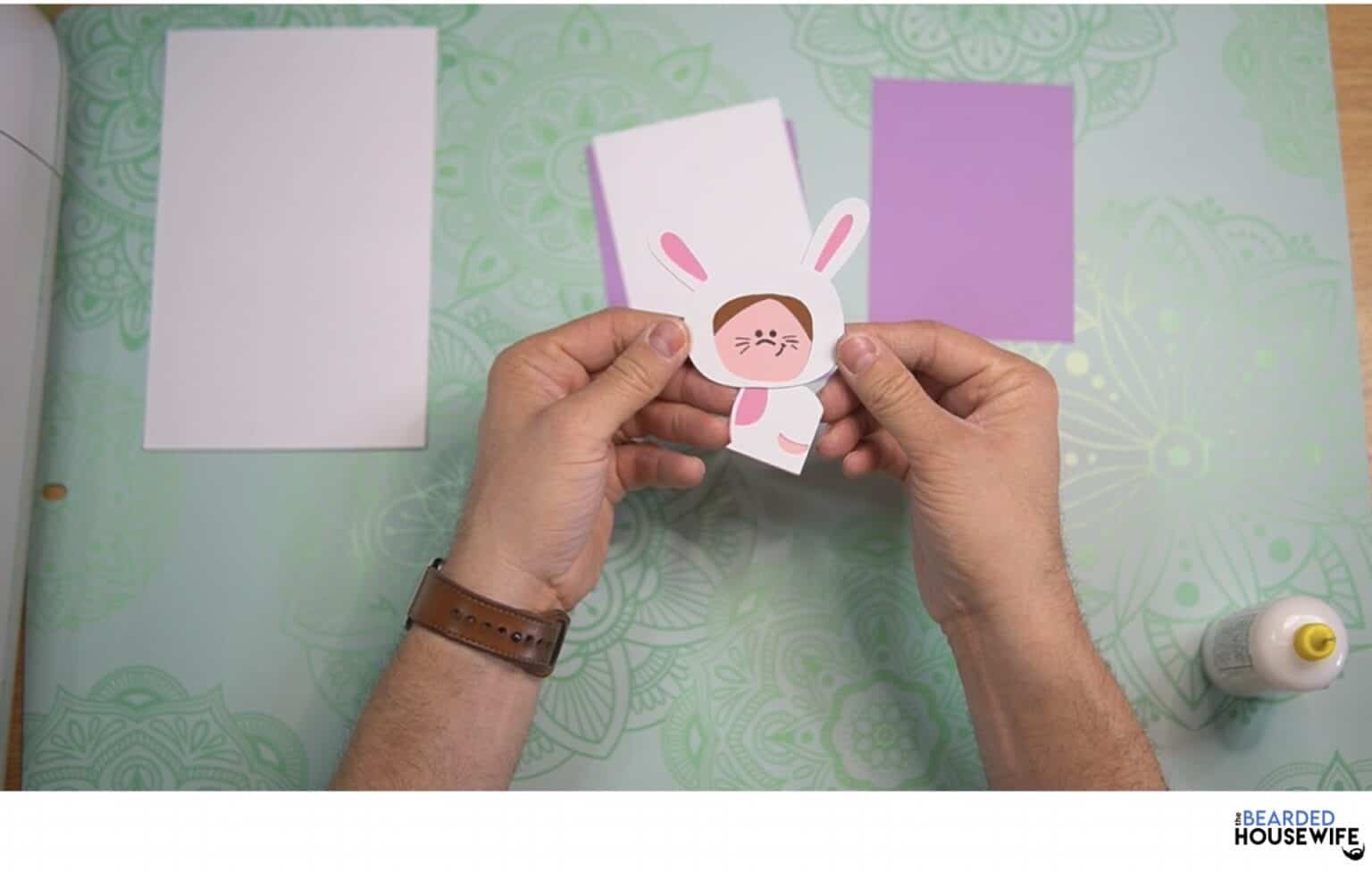 How to Make Cute Easter Portrait Cards - The Bearded Housewife