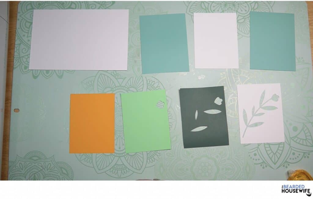 How to Make Simple Stacked Flower Cards - The Bearded Housewife