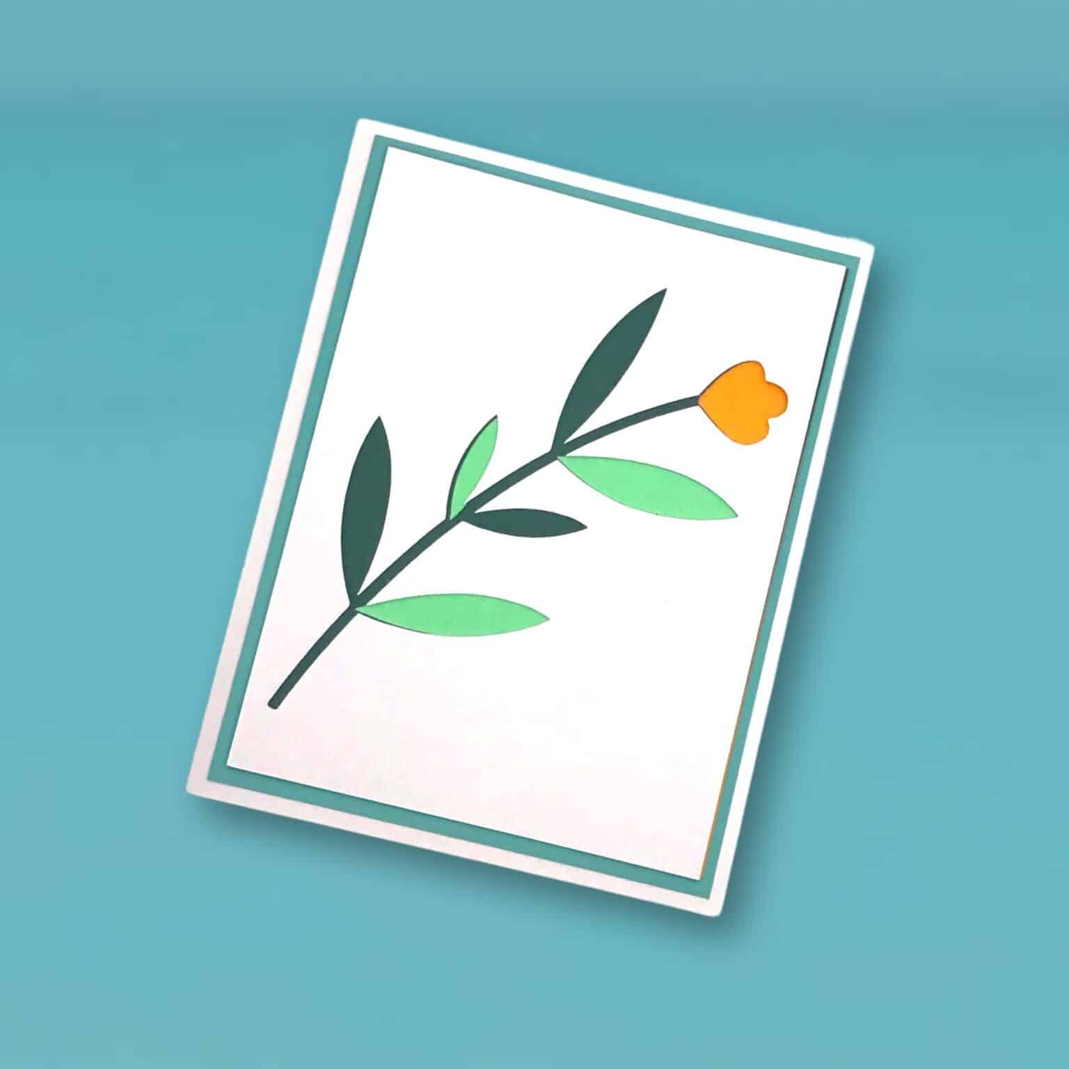 How to Make Simple Stacked Flower Cards - The Bearded Housewife