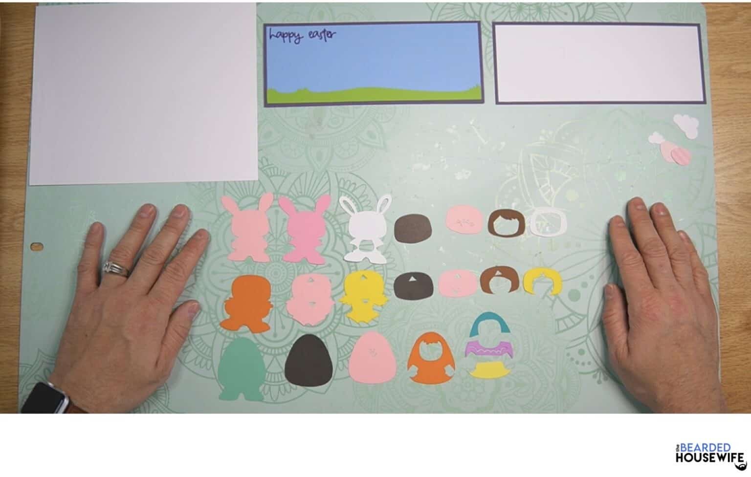 How to Make Cute Easter Pals Slimline Cards - The Bearded Housewife