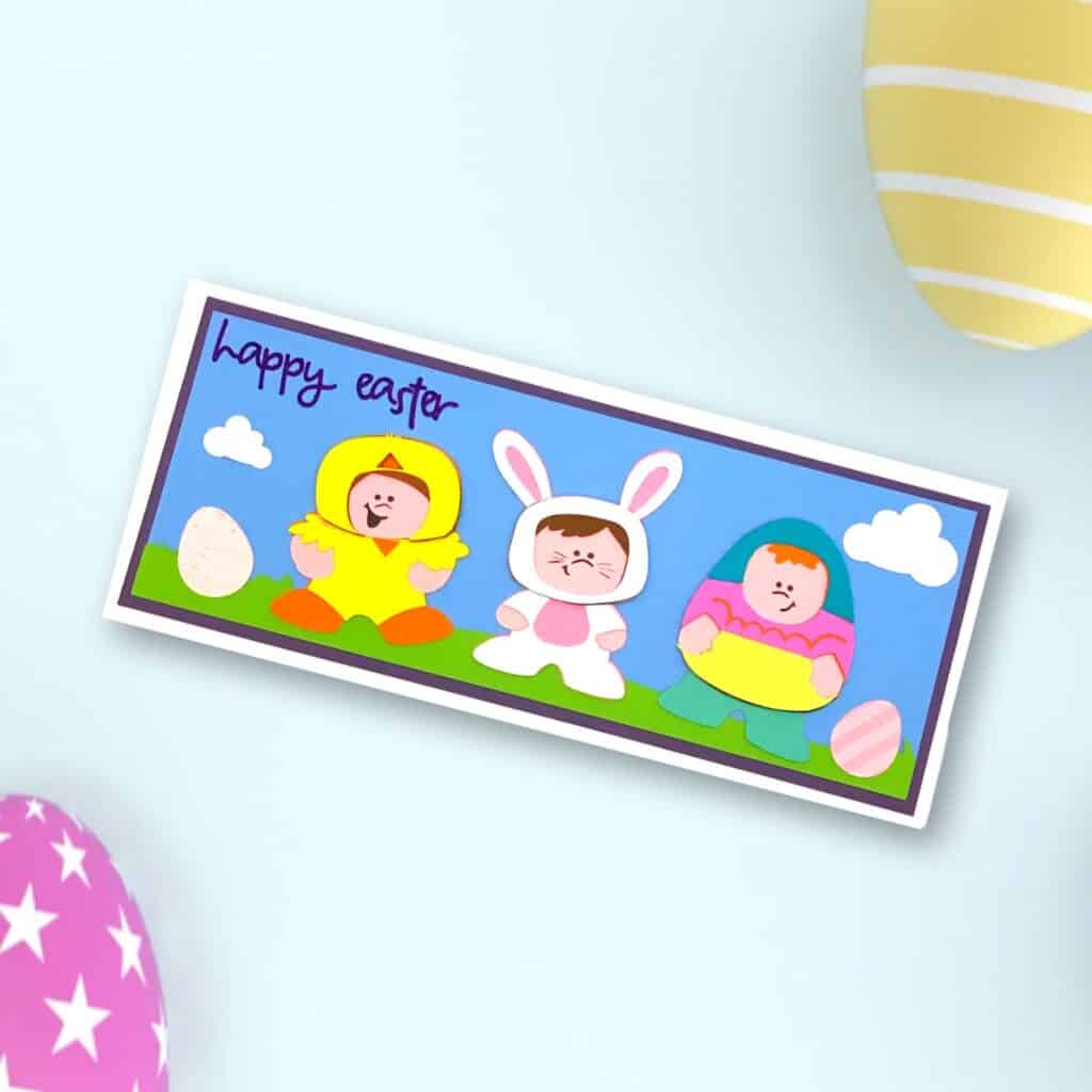 How to Make Cute Easter Pals Slimline Cards - The Bearded Housewife