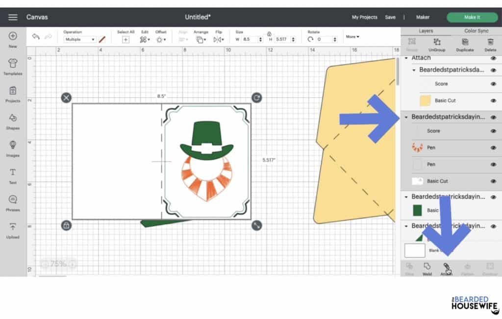 How to Make Leprechaun Beard Insert Cards - The Bearded Housewife