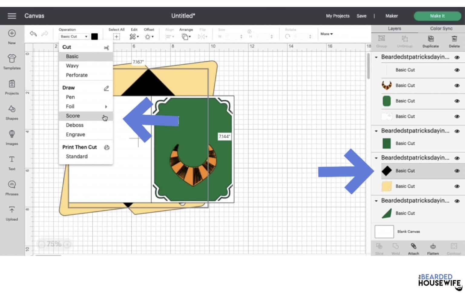How to Make Leprechaun Beard Insert Cards - The Bearded Housewife