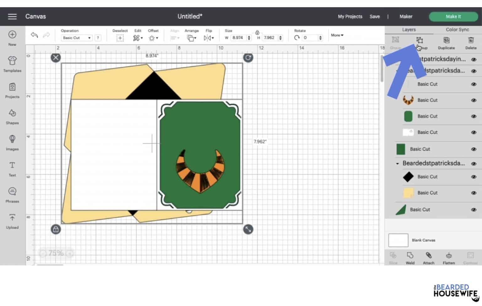 How to Make Leprechaun Beard Insert Cards - The Bearded Housewife