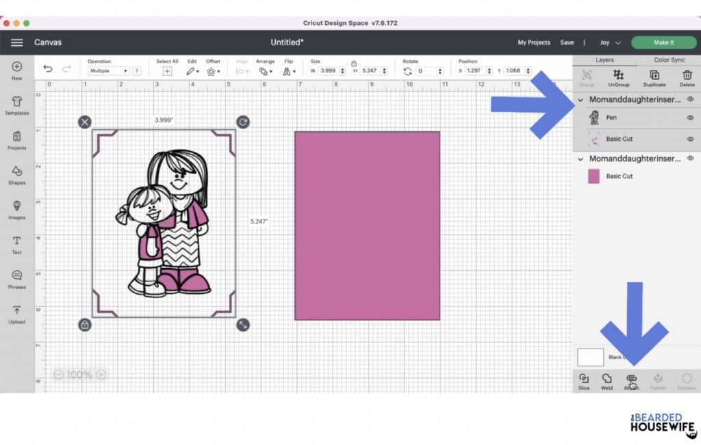 How to Make Cute Mom & Daughter Insert Cards - The Bearded Housewife