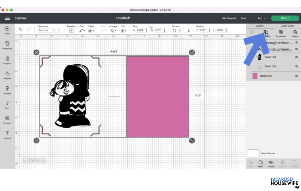 How to Make Cute Mom & Daughter Insert Cards - The Bearded Housewife