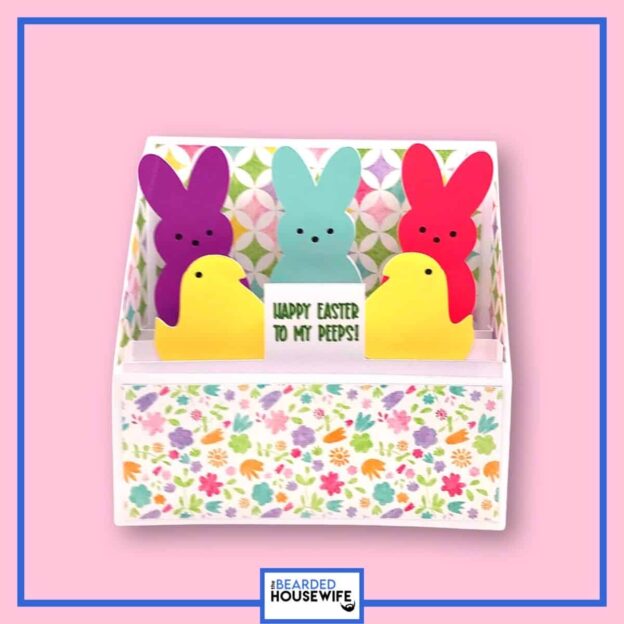How to Make Fun Easter Peeps Box Cards - The Bearded Housewife