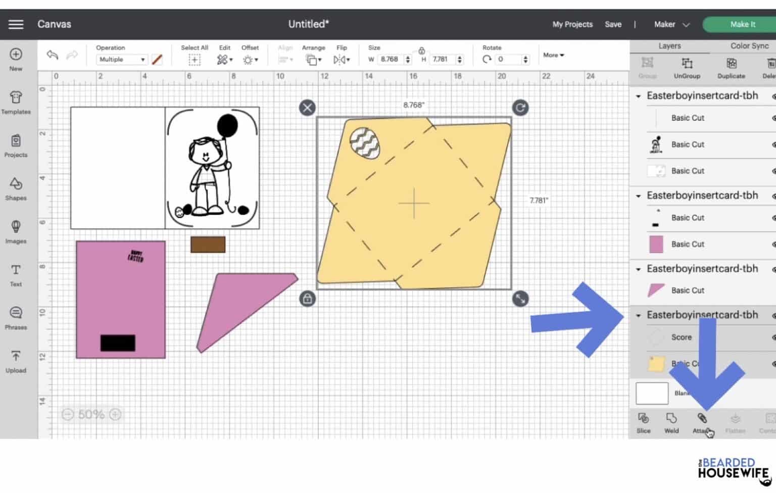 How to Make a Cute Easter Boy Insert Card - The Bearded Housewife