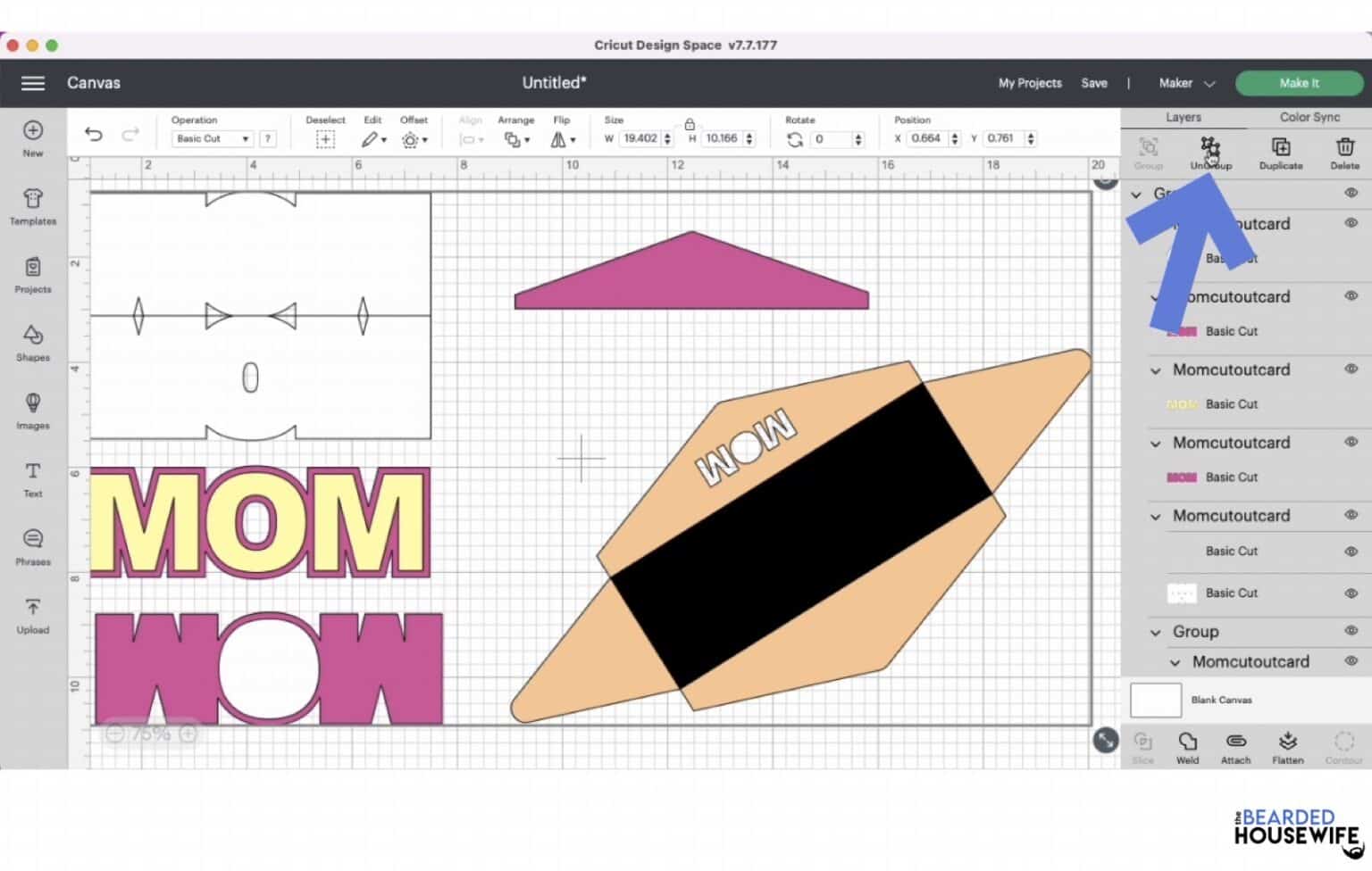 How to Make a Fun Mom Cutout Card - The Bearded Housewife