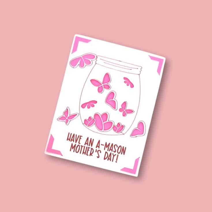 How to Make Mason Jar Mother's Day Insert Cards - The Bearded Housewife