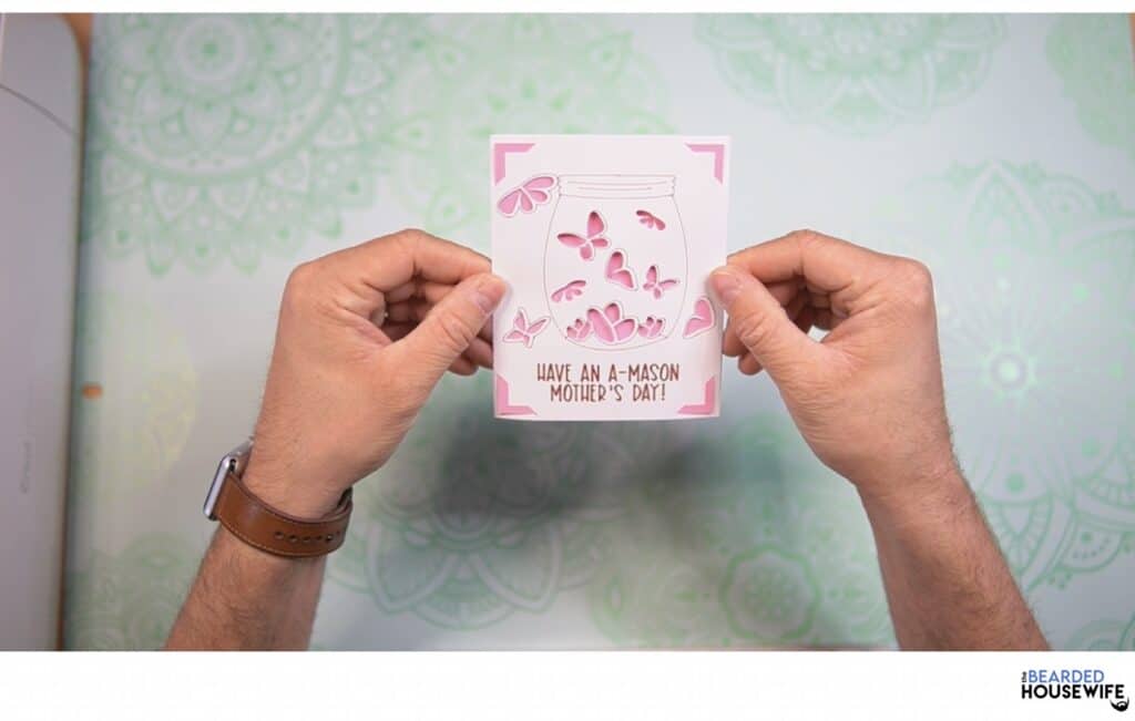 How to Make Mason Jar Mother's Day Insert Cards - The Bearded Housewife