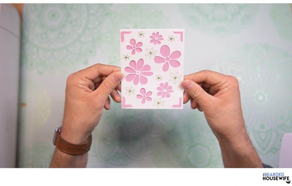 How to Make Flower Cutout Insert Cards - The Bearded Housewife