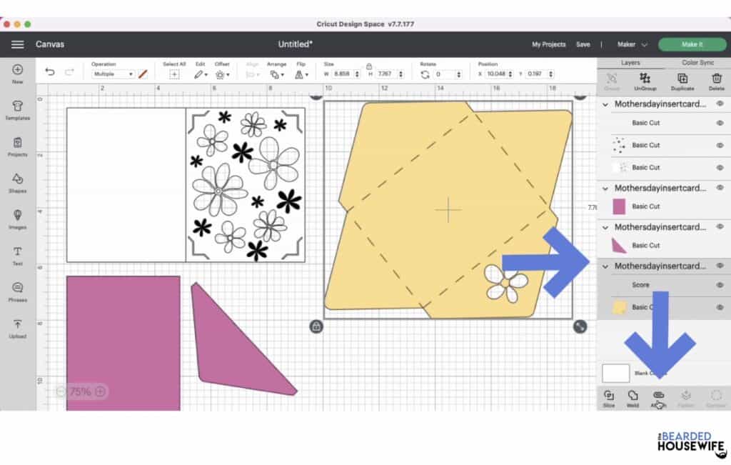 How to Make Flower Cutout Insert Cards - The Bearded Housewife