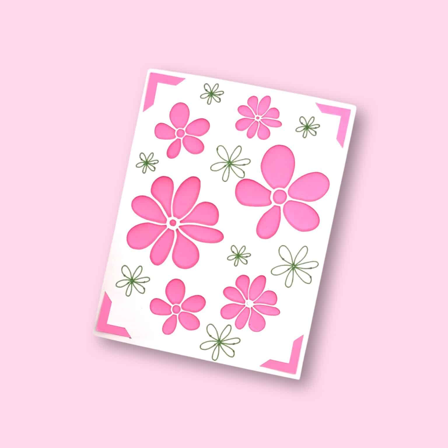 How to Make Flower Cutout Insert Cards - The Bearded Housewife