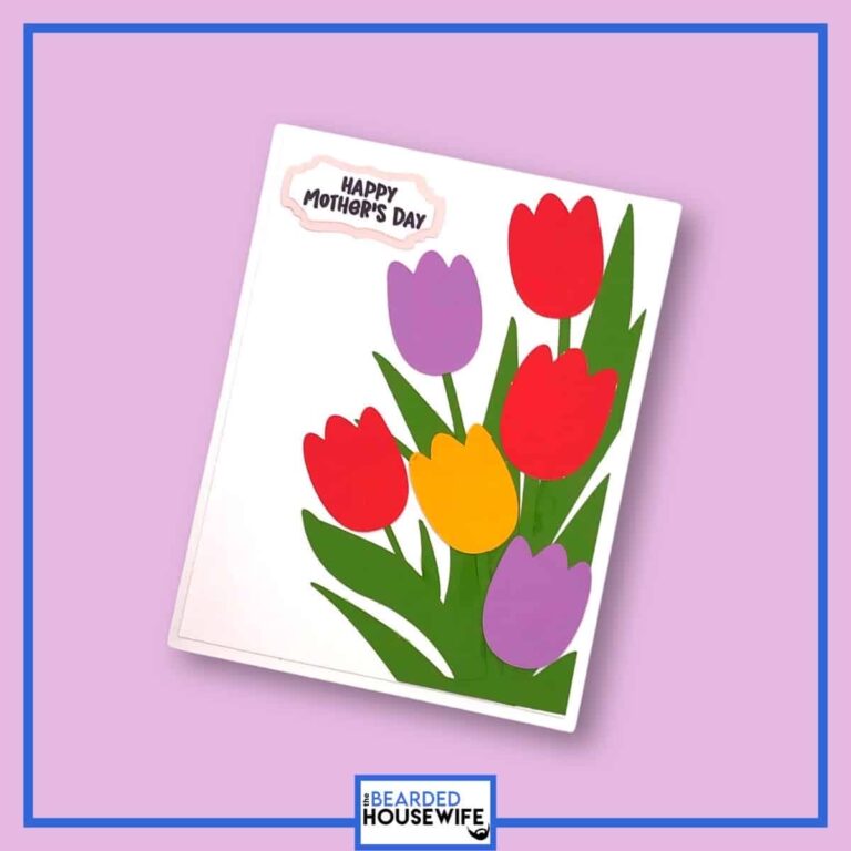 How to Make Tulip Cards for Mother's Day - The Bearded Housewife