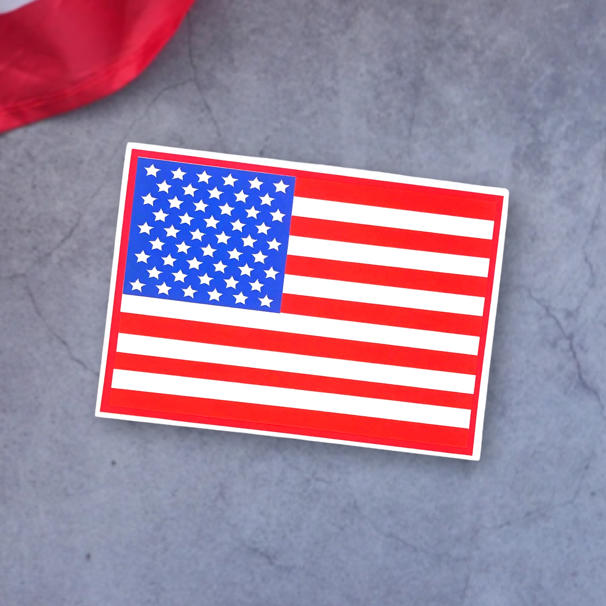 128. American Flag Card - The Bearded Housewife