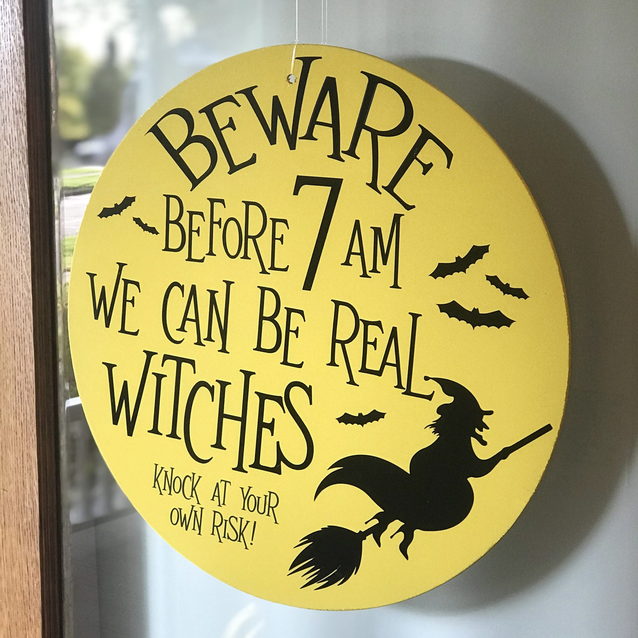 39. Witches Door Sign - The Bearded Housewife