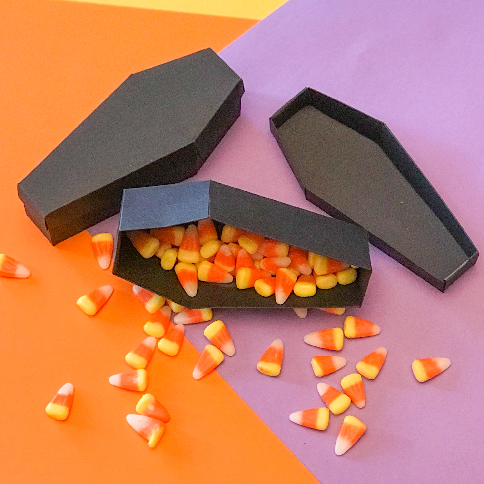 40. Coffin Shaped Treat Boxes - The Bearded Housewife