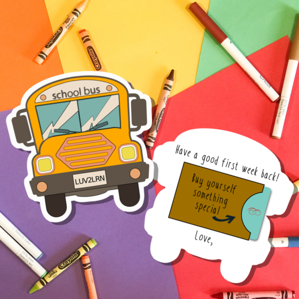 27. School Bus Cards - The Bearded Housewife