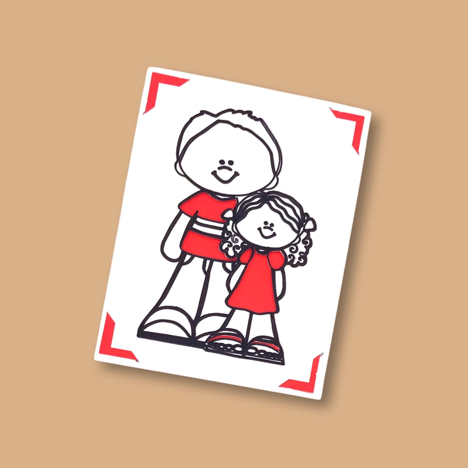 How to Make Dad & Daughter Insert Cards - The Bearded Housewife