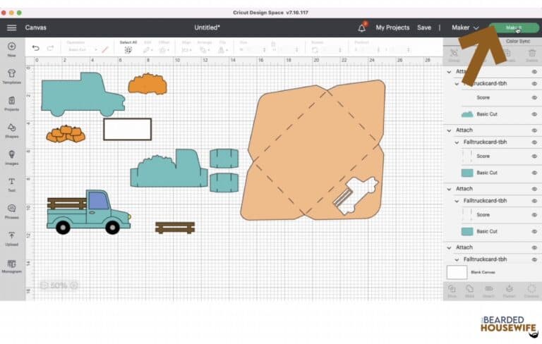 How to Make Fall Truck Box Cards - The Bearded Housewife