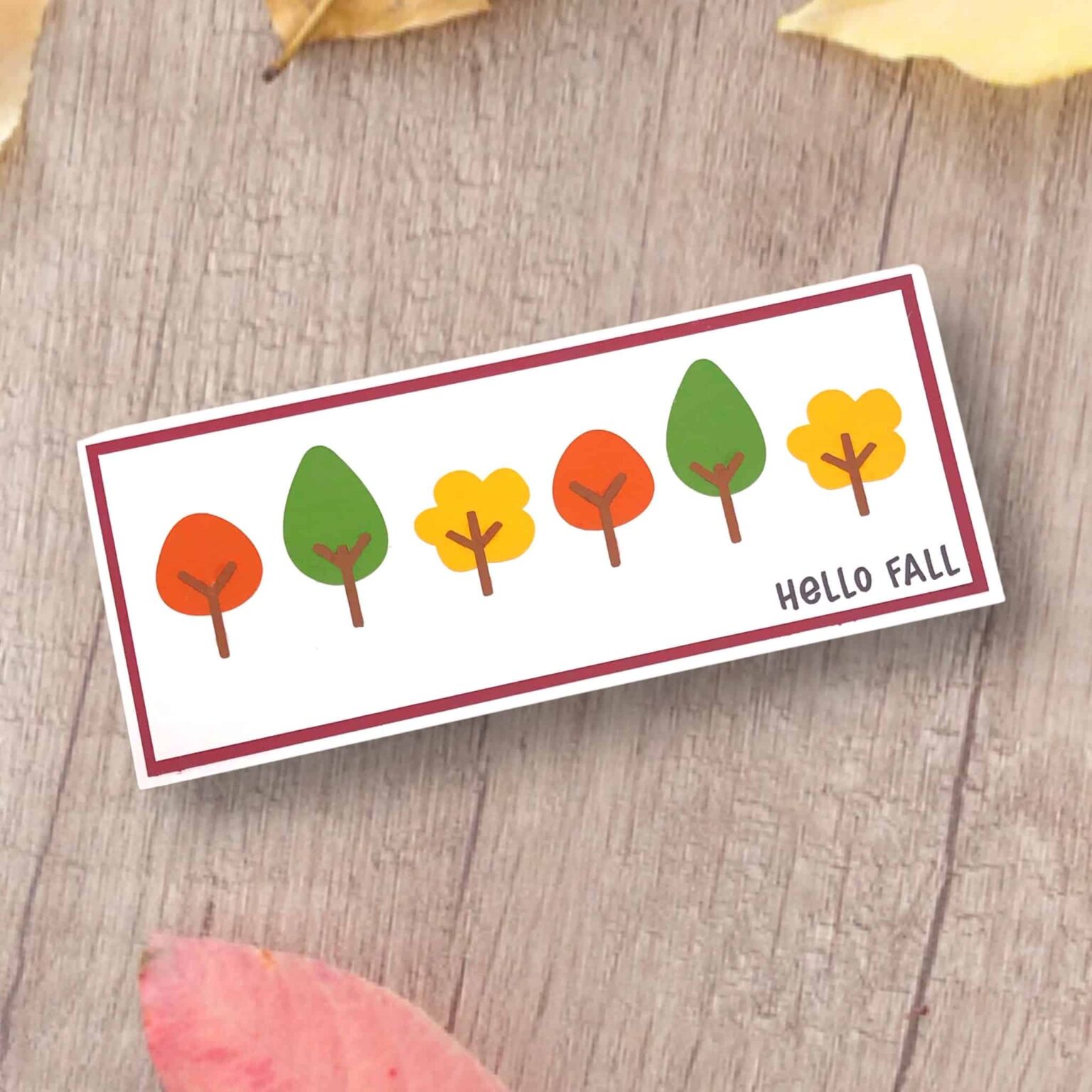 How to Make Fall Slimline Cards - The Bearded Housewife