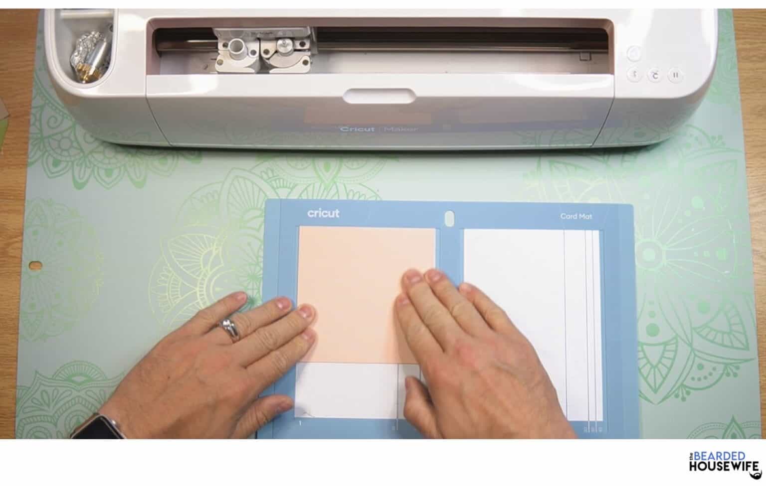 How to Use the Cricut 2x2 Card Mat - The Bearded Housewife