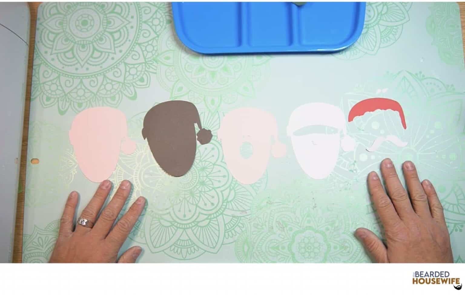 How to Make Santa Side Edge Cards - The Bearded Housewife