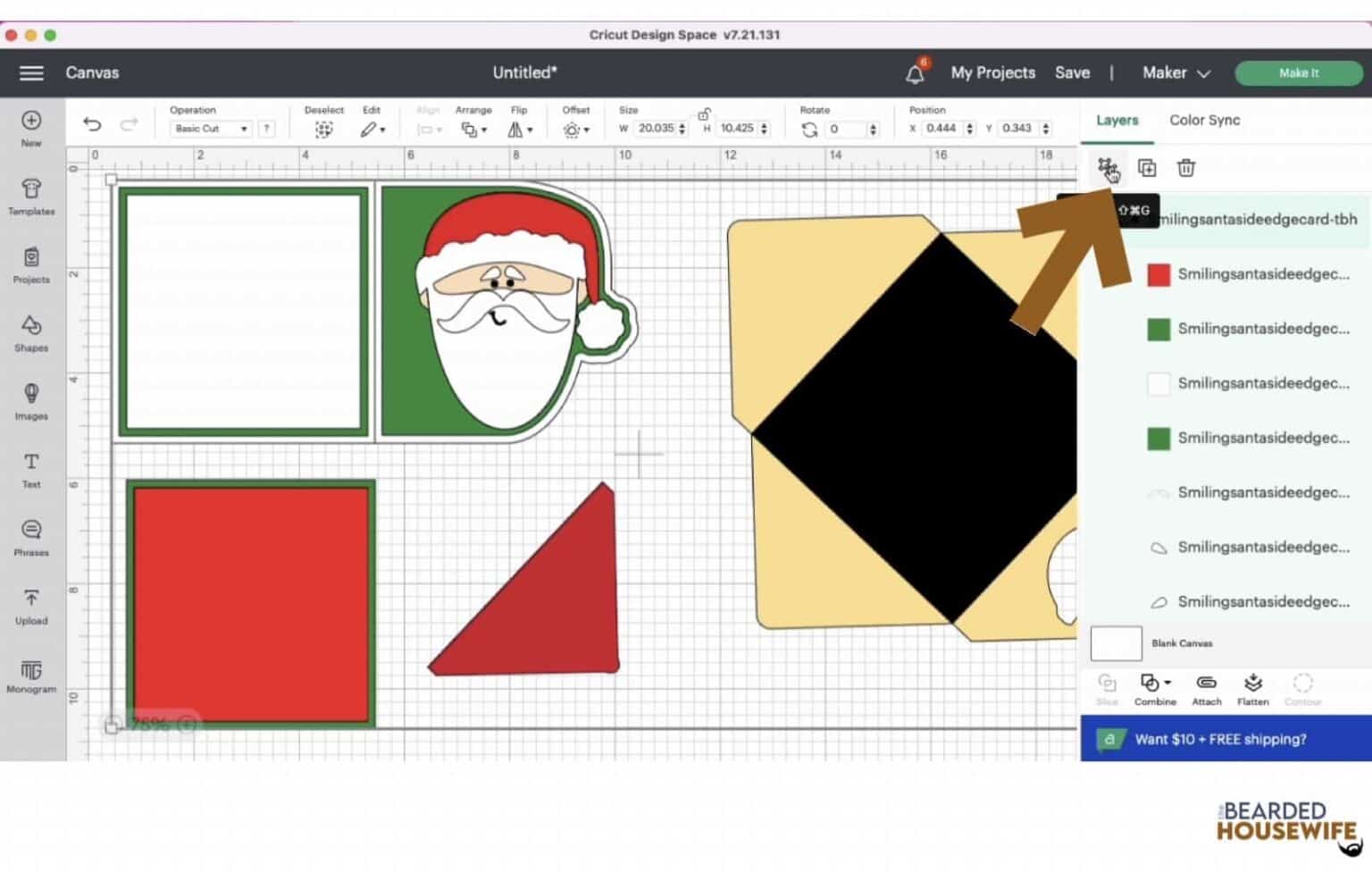 How to Make Santa Side Edge Cards - The Bearded Housewife